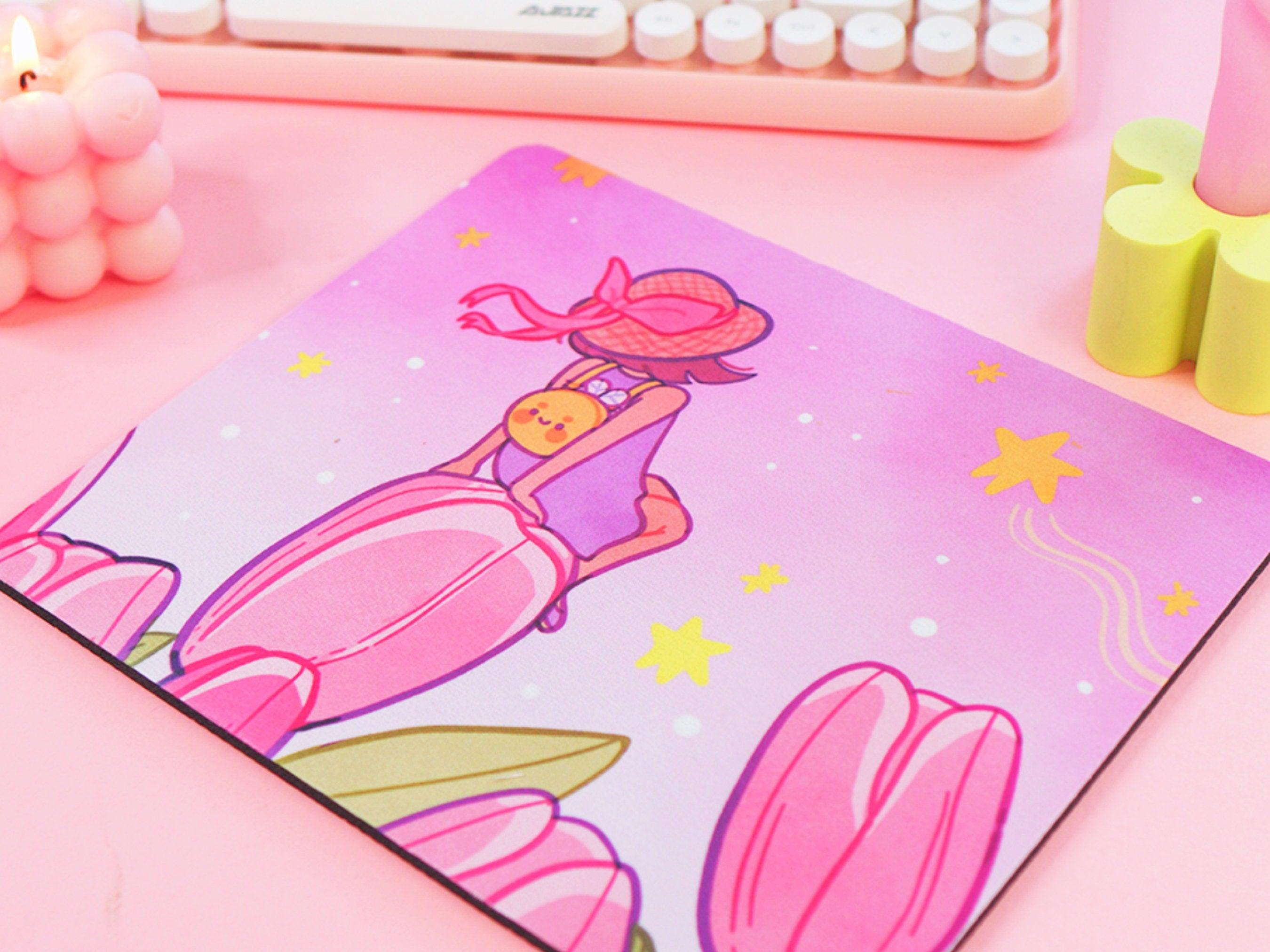 Tulip Fields Magical Girl Mouse Pad – Katnipp Studios