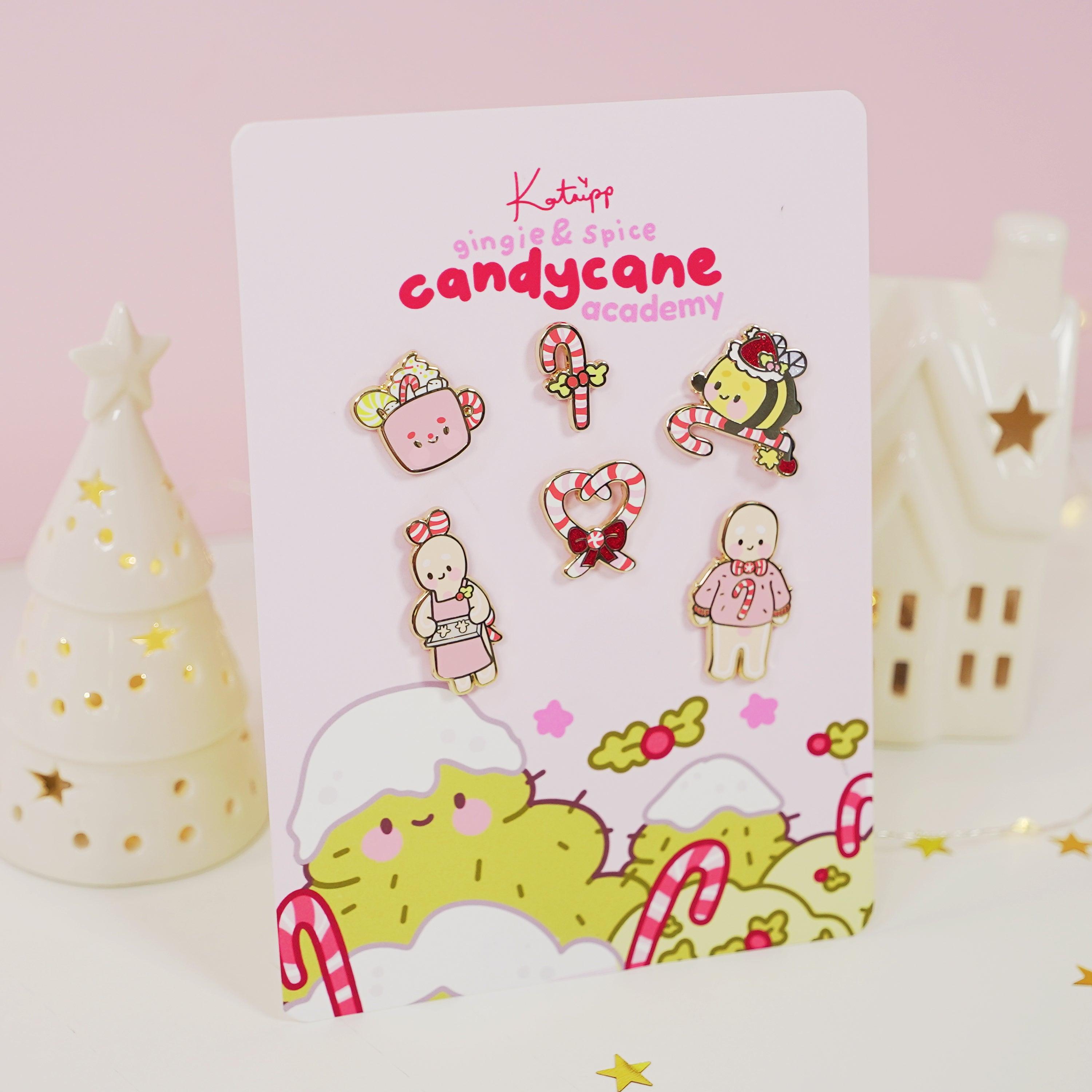 Official Gingie & Spices, Candy Cane Academy Enamel Pin Set – Katnipp ...