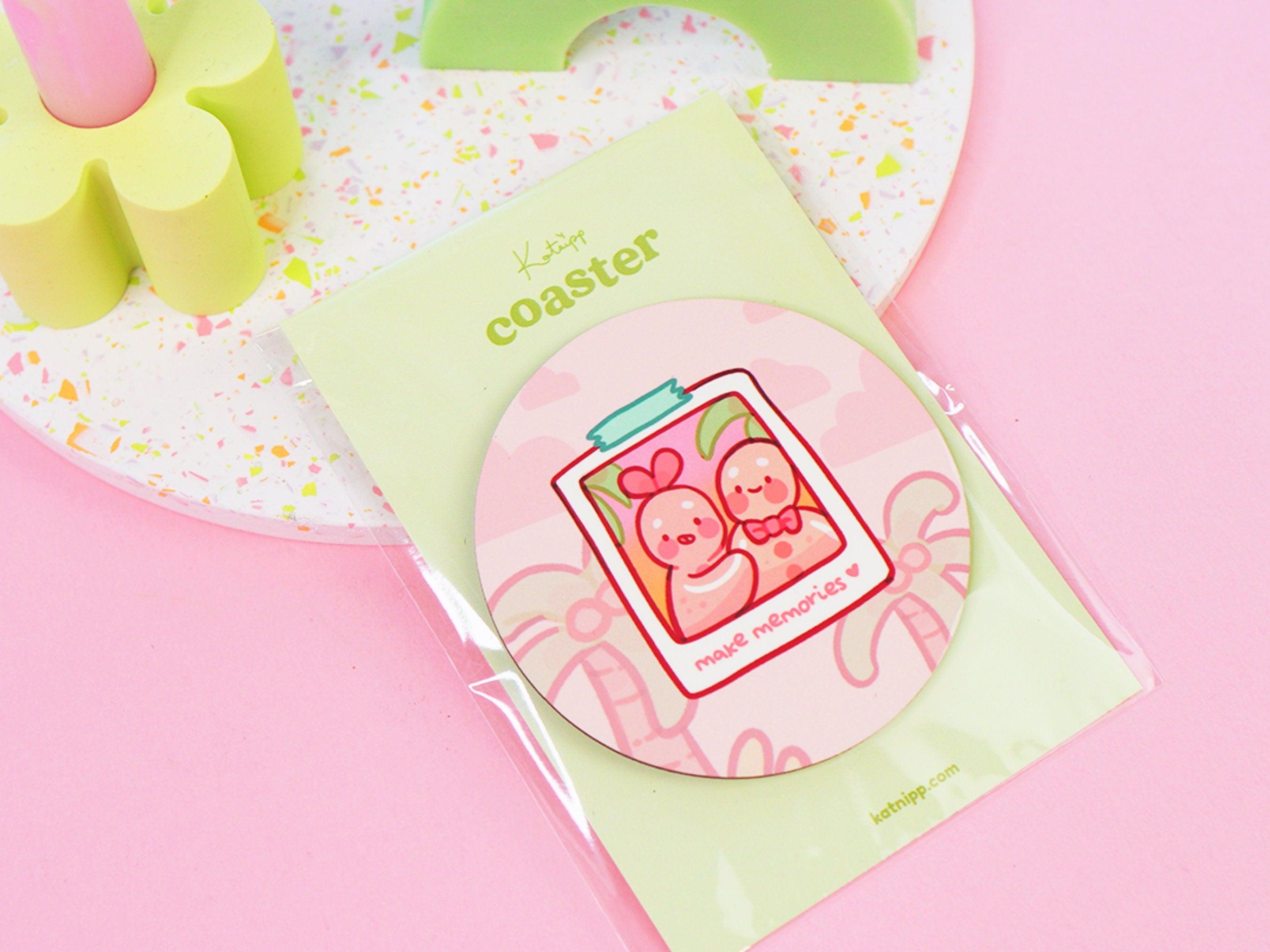 Gingie and Spice Kawaii Gingerbread Coaster – Katnipp Studios
