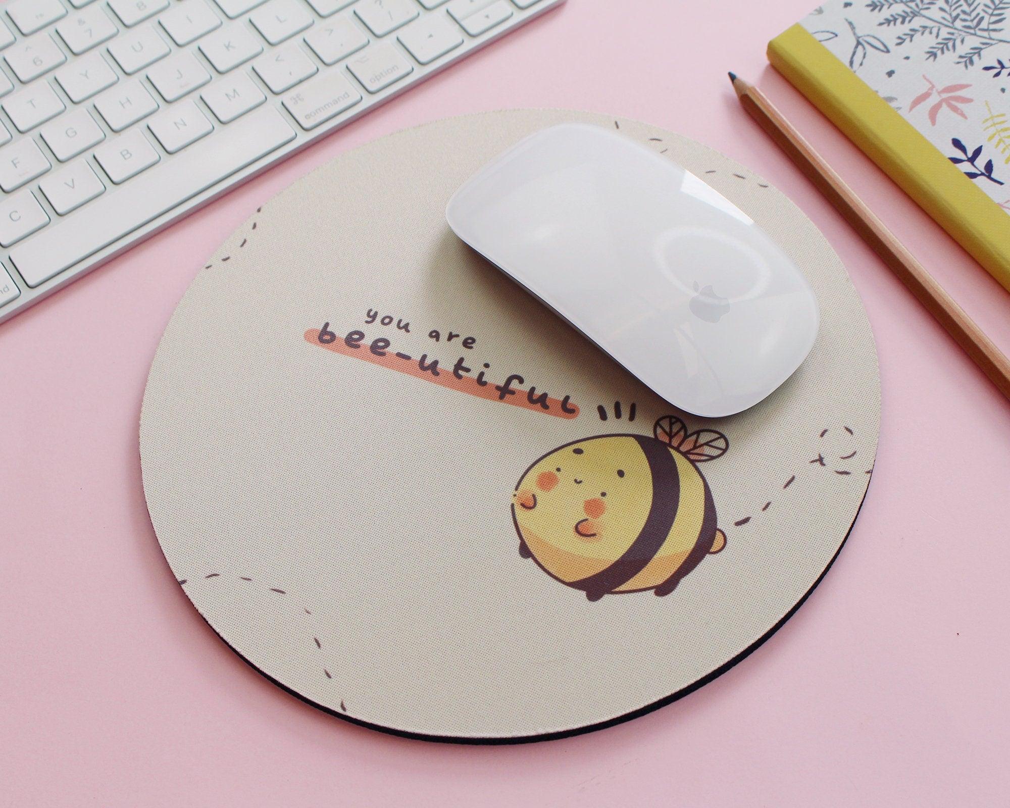 You Are Bee-utiful Round Mouse Pad – Katnipp Studios